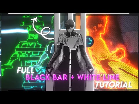 Black Bar + White Line Tutorial | Alight Motion | Black And White Outline Tutorial | Free Preset!!