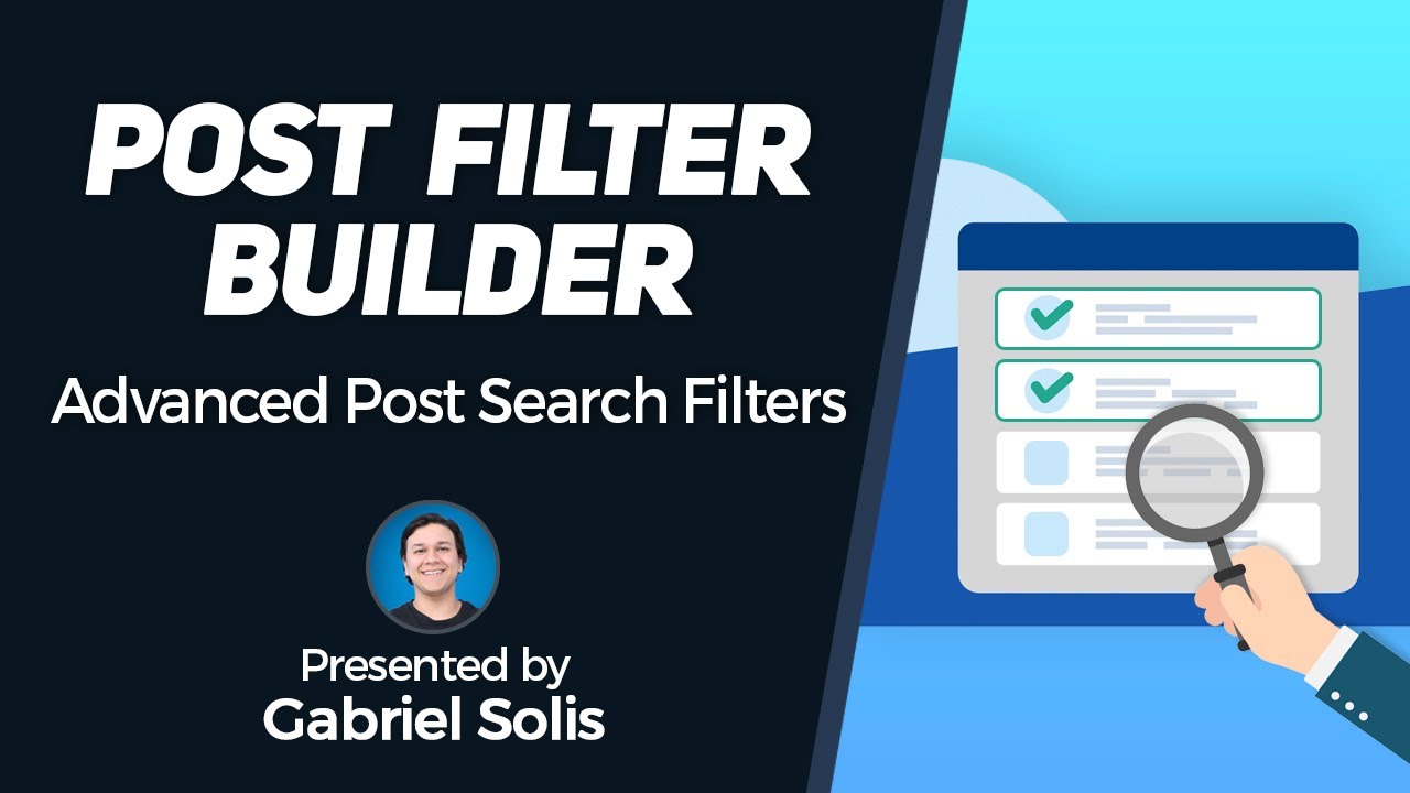 Advanced Post Search Filters 🔍 Post Filter Builder [Organizing Info on Your Website]