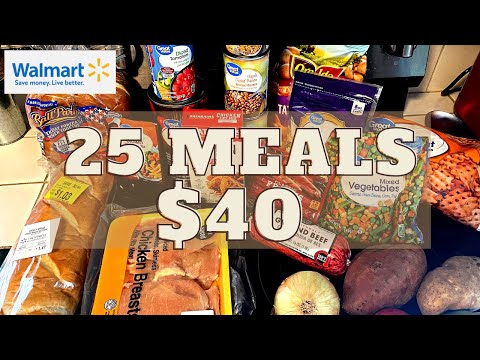 25 MEALS FOR $40 || EXTREME BUDGET MEALS || CHEAP MEALS
