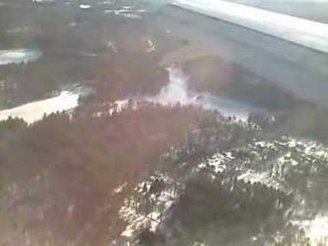 Final Approach to Manchester, NH Airport MHT