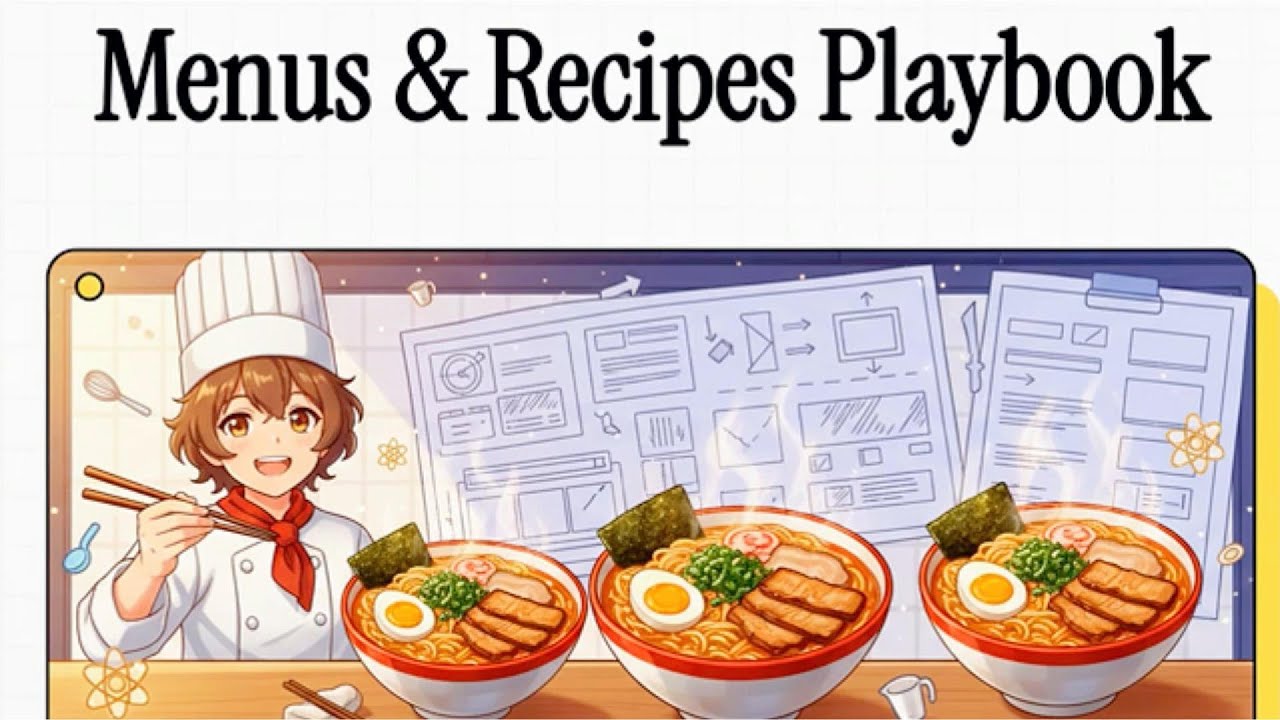 The Hidden Constitution of Restaurants: Menu Planning & Recipe Engineering