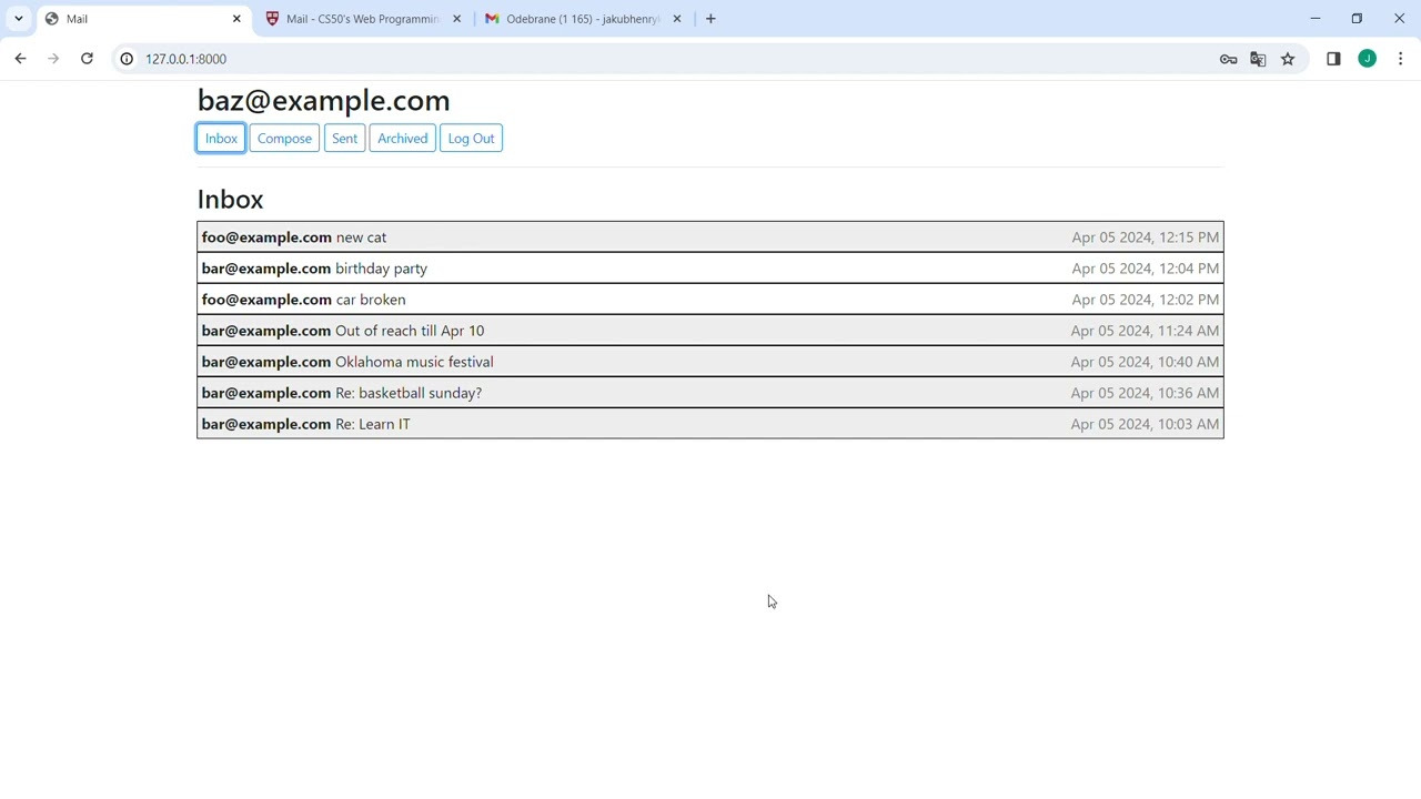 CS50 Harvard Web programming with Python & Javascript Project 3 