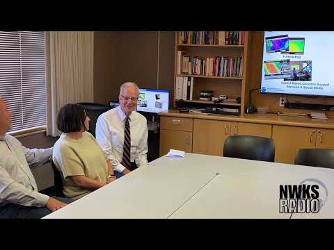 Kansas Senator Jerry Moran at the Goodland National Weather Service in Goodland, KS