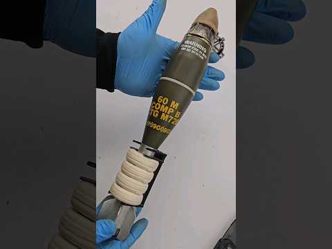 U.S. Military 60mm M720 High-Explosive Mortar Disassembly - INERT Round for M224 #military #bullet