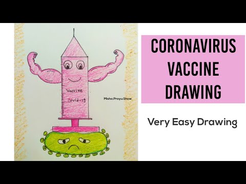 How Covid-19 Vaccine Kill Corona Poster Drawing | Coronavirus Drawing ...