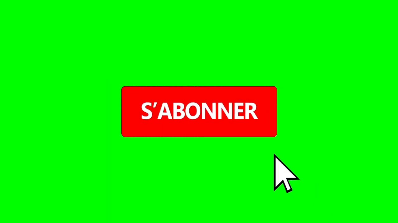 ABONNE TOI + BOUTON LIKE ANNIMATION fond vert POUR VOS VIDEO YOUTUBE