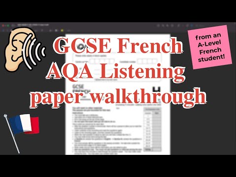 GCSE French Listening Paper Walkthrough [AQA Higher]