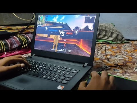 ₹7000 Laptop PC for gaming free fire | refurbished hp laptop ⌨️ 🖱setup bluestacks keymapping FF