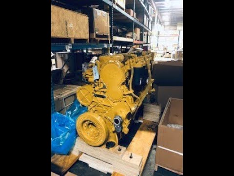 *NEW* Caterpillar C18 836K landfill compactor engine walk around