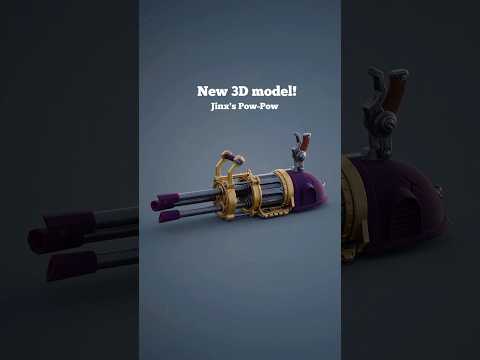🔫 Jinx Pow-Pow Minigun - Arcane・ 3D File for 3D printing・Cults