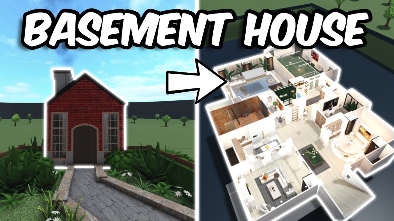 BUILDING A SECRET BASEMENT HOUSE in BLOXBURG