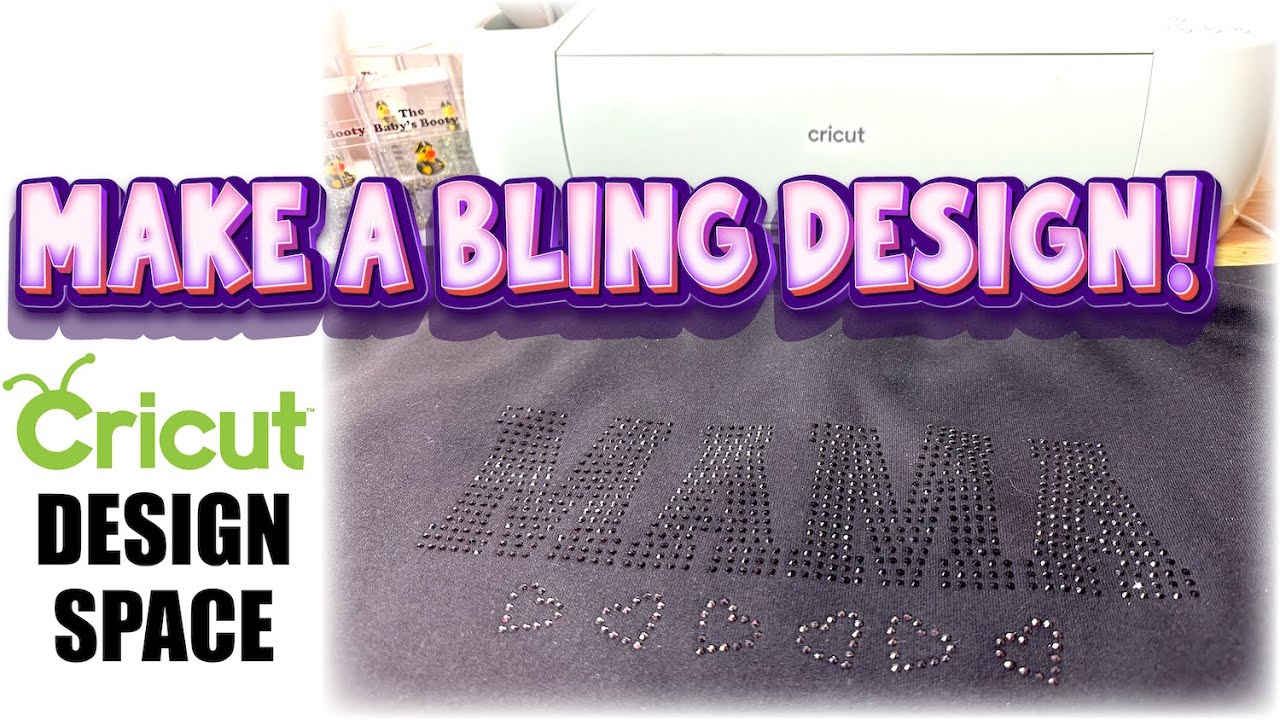 MAKE A BLING SHIRT WITH CRICUT DESIGN SPACE USING RHINESTONE FONT FROM CREATIVE FABRICA | EXPLORE 3