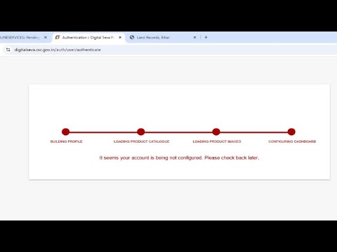 csc login failed 23/04/2025 - it seems your account is being not configured, please check back later