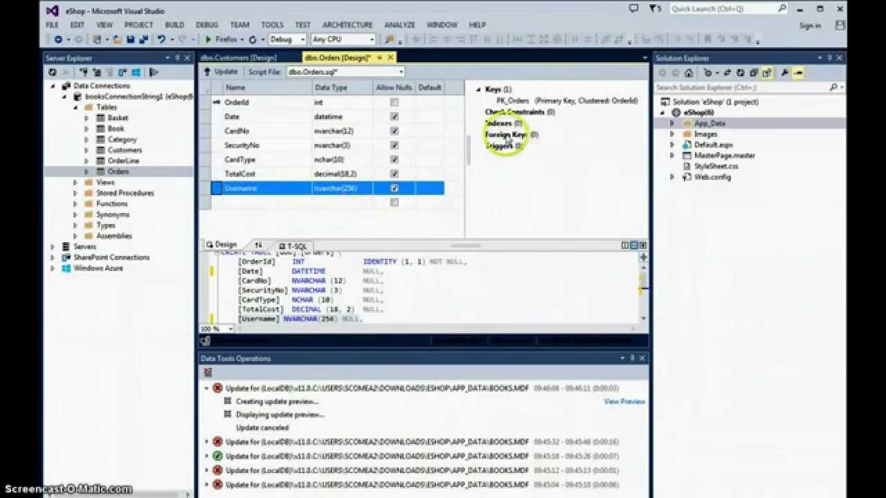 Creating Foreign keys in SQL Server 2013