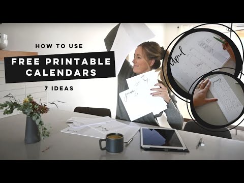Organize with Me | How To Use Free Printable Calendars 7 Ways!
