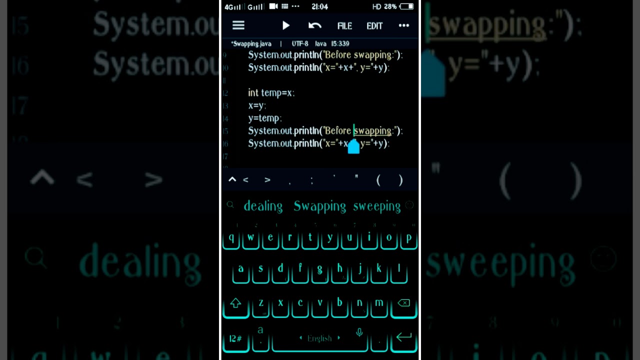 Swap two numbers in Java #shorts #java #swap
