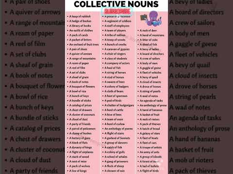 Collective Nouns #englishlearning#nouns#collective#english#grammar#class#type#daily#speaking#shorts