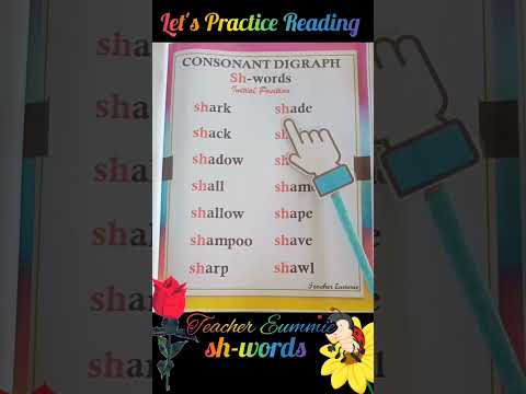 Let's Practice Reading Words with sh #englishreading #onlinetutor #readingvlog #basabata