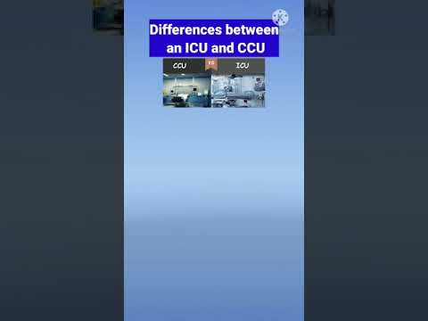 Difference between "ICU" & "CCU"