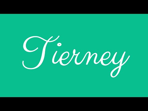 Learn how to Sign the Name Tierney Stylishly in Cursive Writing