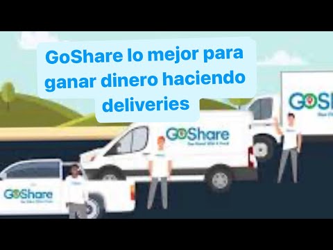 Goshare la mejor aplicación para ganar dinero haciendo deliveries.