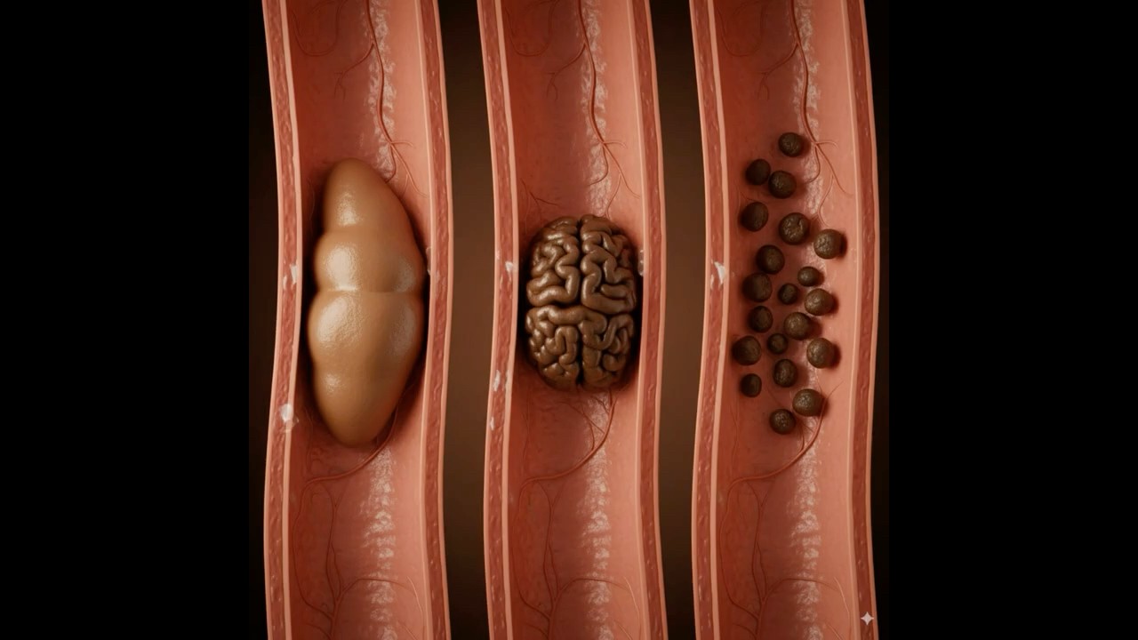 Bristol Stool Chart Constipation Types | Abnormal Stool Forms 3D #animation #shorts #anatomyshorts