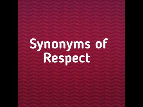 Synonyms of Respect #english #vocabulary #vocabularylearning #harpreetkau