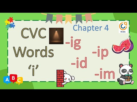 CVC Words with 'I' in the Middle | ig, ip, id, im word families | Fun English Phonics for Kids