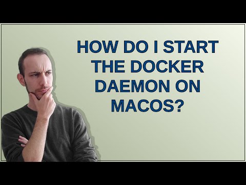 Apple: How do I start the docker daemon on macOS?