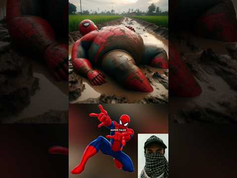 fat superheroes sleeping in mud part 2 💥 Marvel and DC All characters #avengers #marvel #shorts