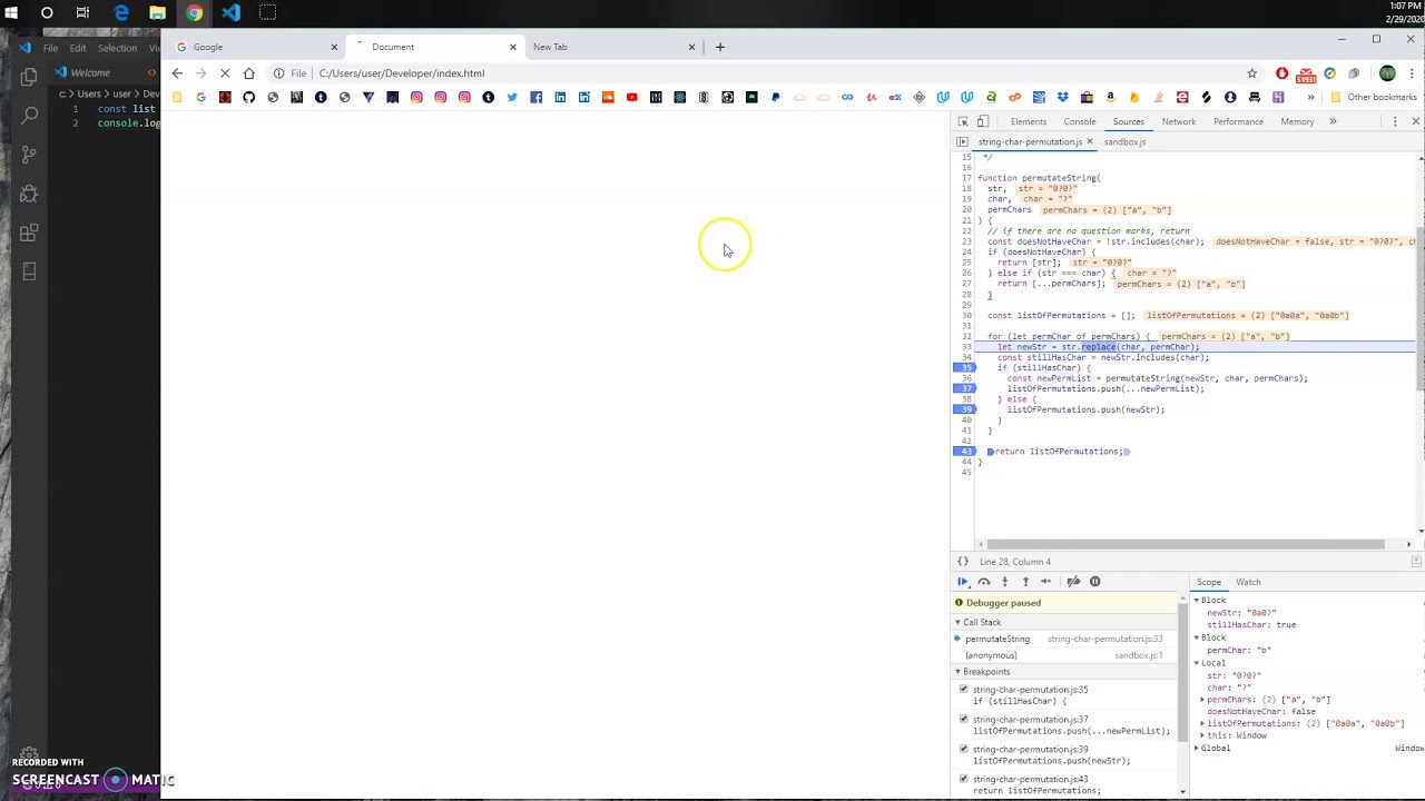 Code Concepts - String Permutations (Google Interview Question)