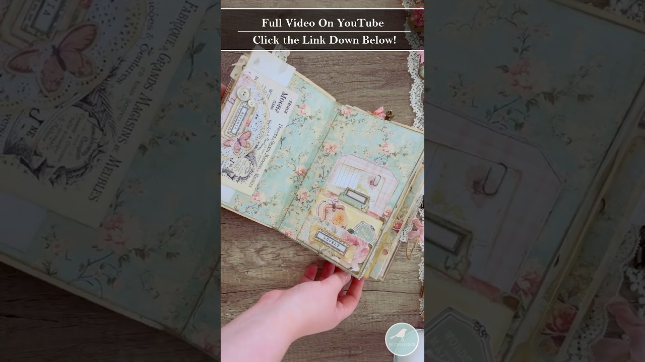 SHABBY JUNK JOURNAL EASY PAGE DECORATING 🤍+FREEBIE! | My Porch Prints Junk Journal Ideas