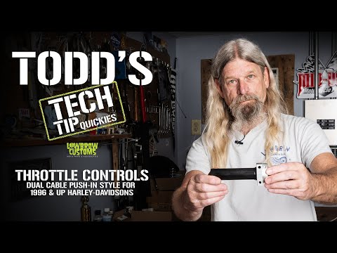 Throttle Controls For '96 & Up Harley-Davidson Motorcycles Push-in Dual Cable S&S CV Carburetors EFI