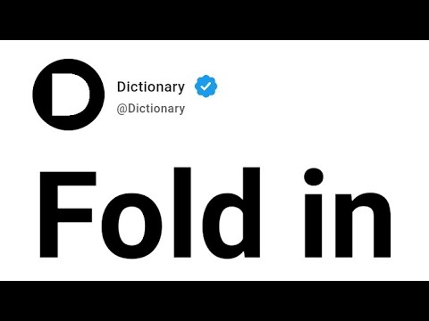 Fold in Meaning In English