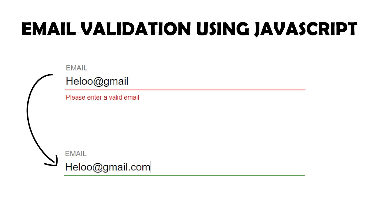 How To Make Email Validation in JavaScript - HTML CSS JavaScript Tutorial for Beginners
