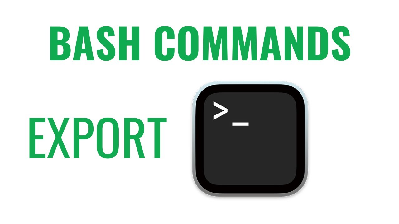 Bash Commands - export command
