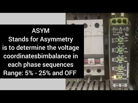 3 Phase Protection relay settings and how does failure relay works...? #education #learning #shorts