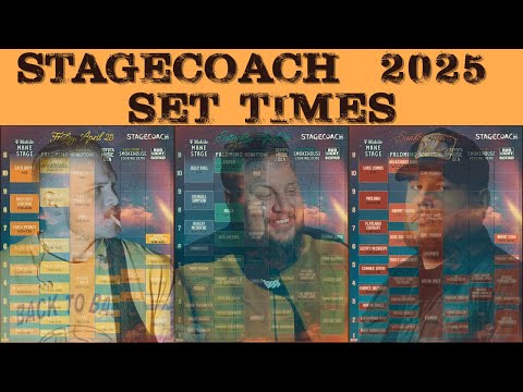 Stagecoach 2025 Set Times!