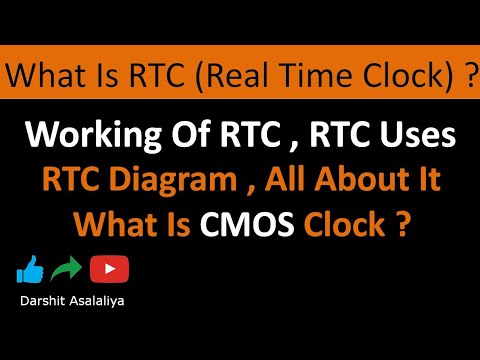 What is RTC(REAL TIME CLOCK) ? | RTC Working | RTC Uses | RTC Diagram | (CMOS)Clock In Computer