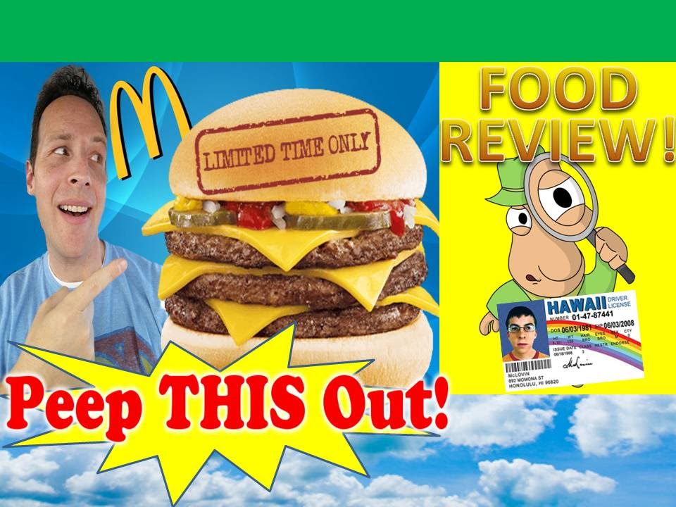 McDonald's® Triple Cheeseburger Review! Peep THIS Out!