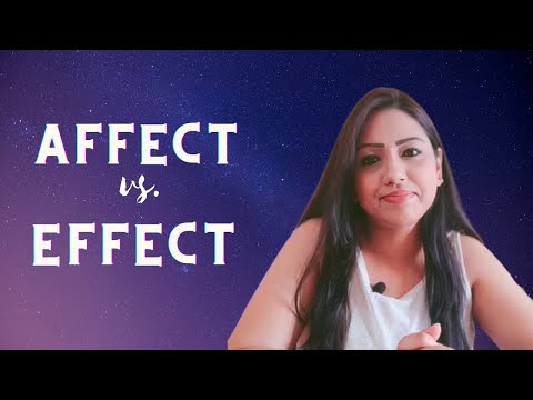 Difference between AFFECT and EFFECT | How to use Affect and Effect correctly explained with Example