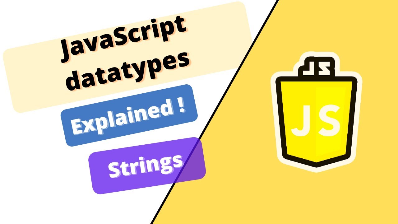 JavaScript Course : datatypes in JS - STRING datatype