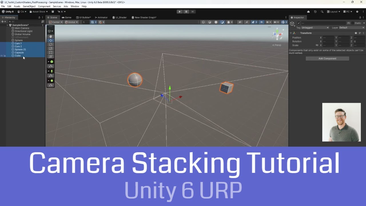 How Camera Stacking Works in Unity 6 URP (Step-by-Step Tutorial)