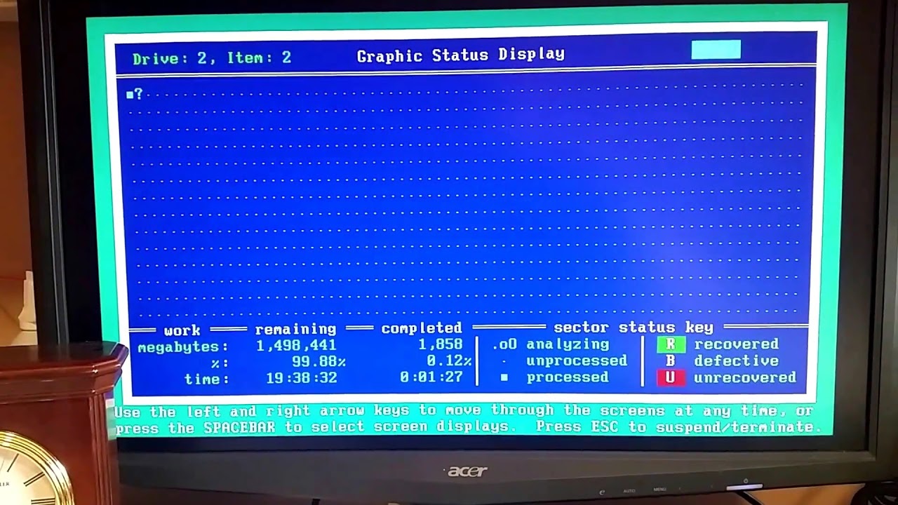SpinRite runs at 1/6 speed