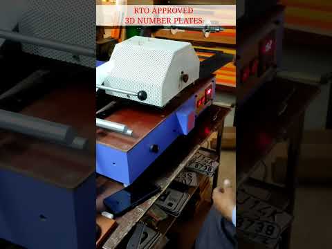 Printing Vehicle Number plates #RTO #shorts #reels #trendingshorts #mahindra #youtubeshorts
