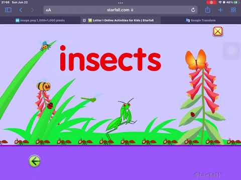 Starfall - ABCs - Learn the Alphabet - Letter I Online Activities for Kids (Walkthrough)