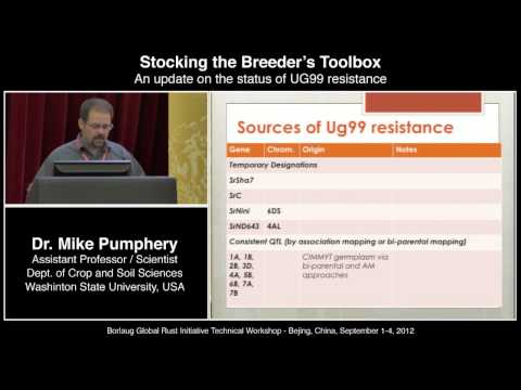 BGRI 2012: Mike Pumphery - Stocking the Breeder's Toolbox - The status of UG99 Resistance