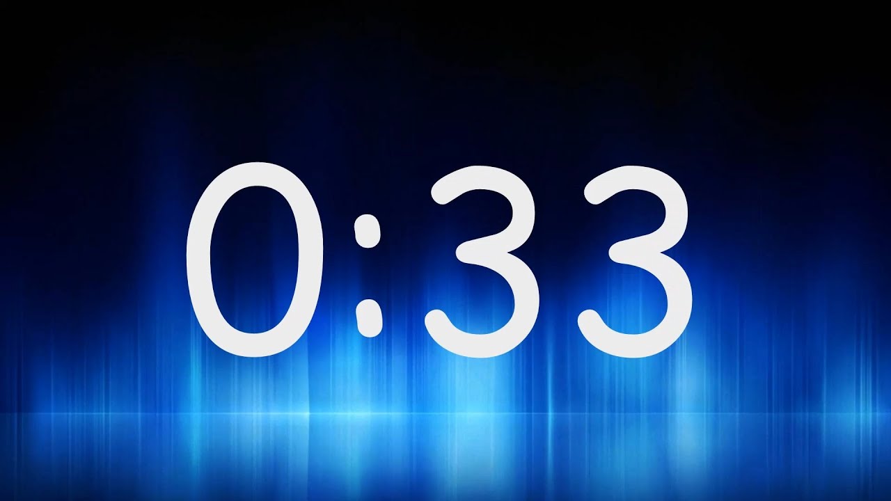 33 Second Timer - Countdown from 33 to 0