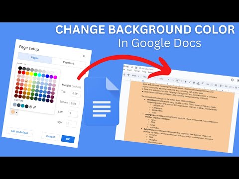 Change Background Color Google Doc 🎨