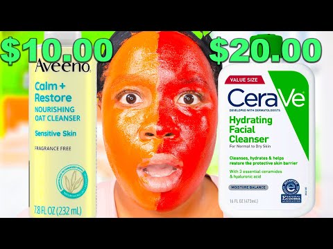 Aveeno Oat Cleanser vs Cerave Hydrating Cleanser 🧖♀️ THE BEST HYDRATING CLEANSER